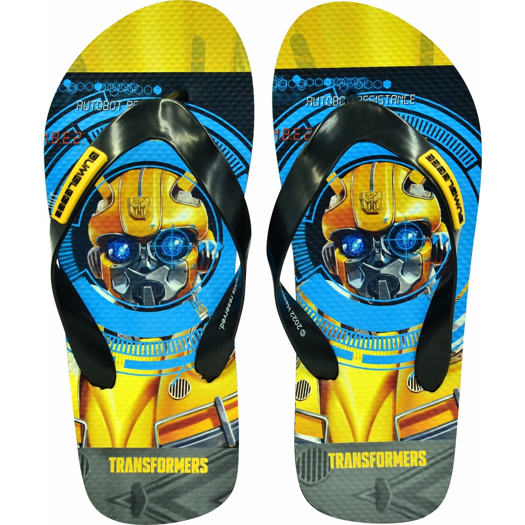 Transformers Slippers Atreus Black Yellow | Shopee Philippines