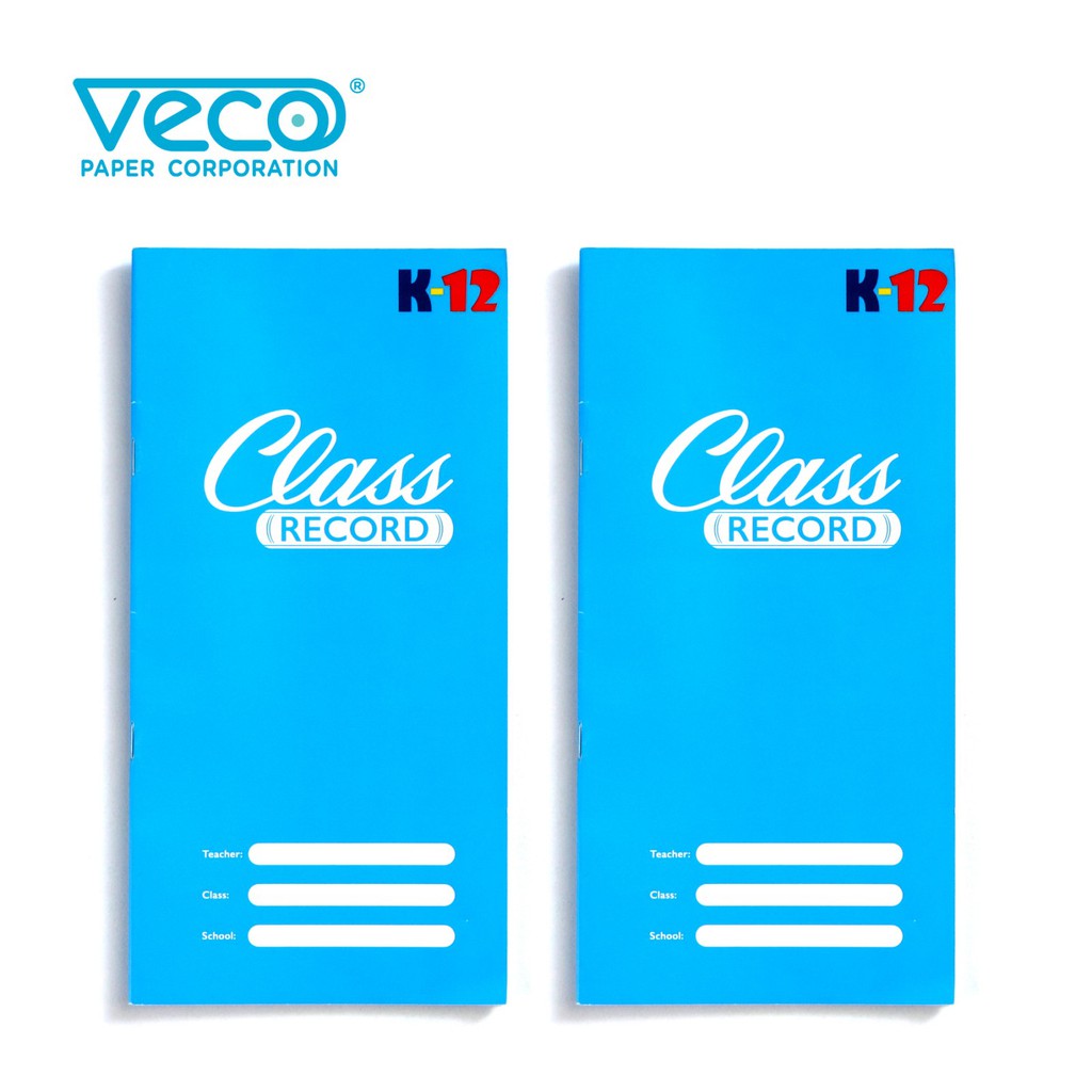 Veco Class Record Book K-12 11inx5.5in Big 30lvs (2pcs) | Shopee ...