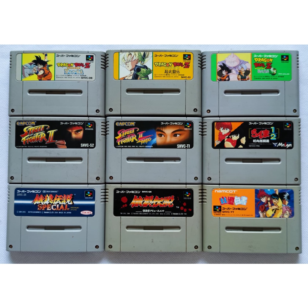Original Super Famicom old game cartridge | Shopee Philippines