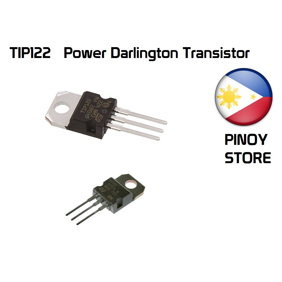 TIP122 TIP127 Darlington NPN PNP BJT Transistor 5A 5Amperes good for ...