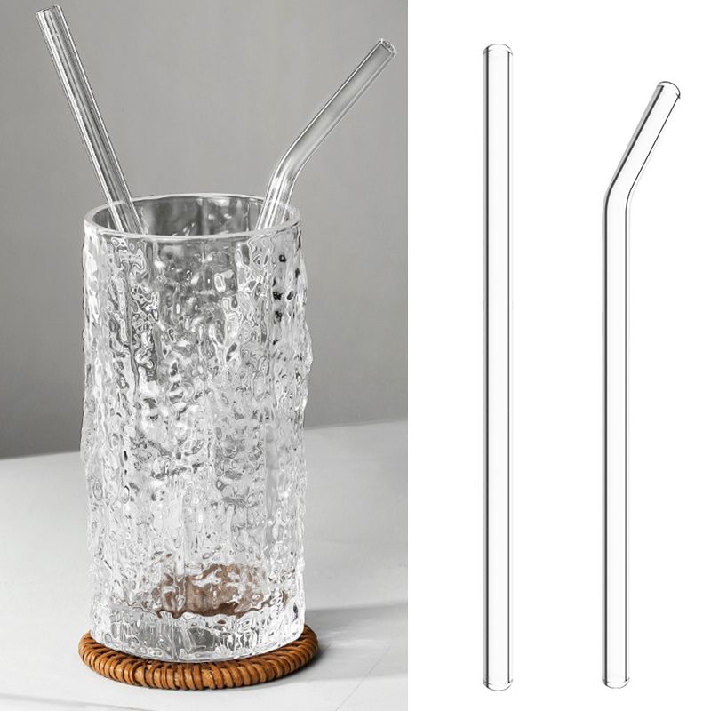 EC Drinking Glass Straw Heat and Cold Resistant Straw Coffee Straw ...
