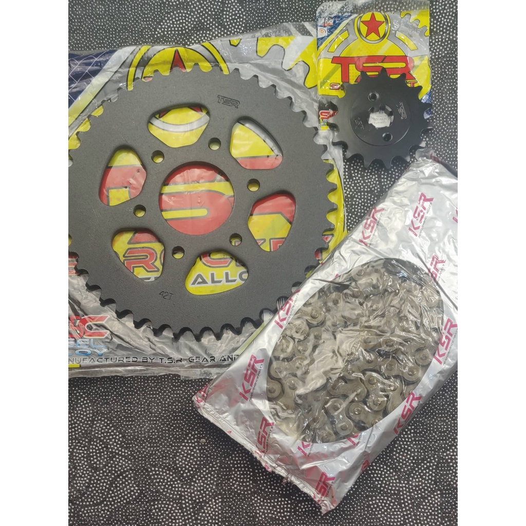 SPROCKET CHAIN SET for ROUSER 200NS / RS200 15/42/520 120L | Shopee ...