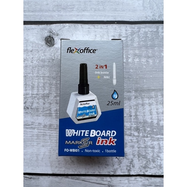 Flexoffice Whiteboard Marker ink refill 25ml FO-WB101 Black/ Blue / Red ...