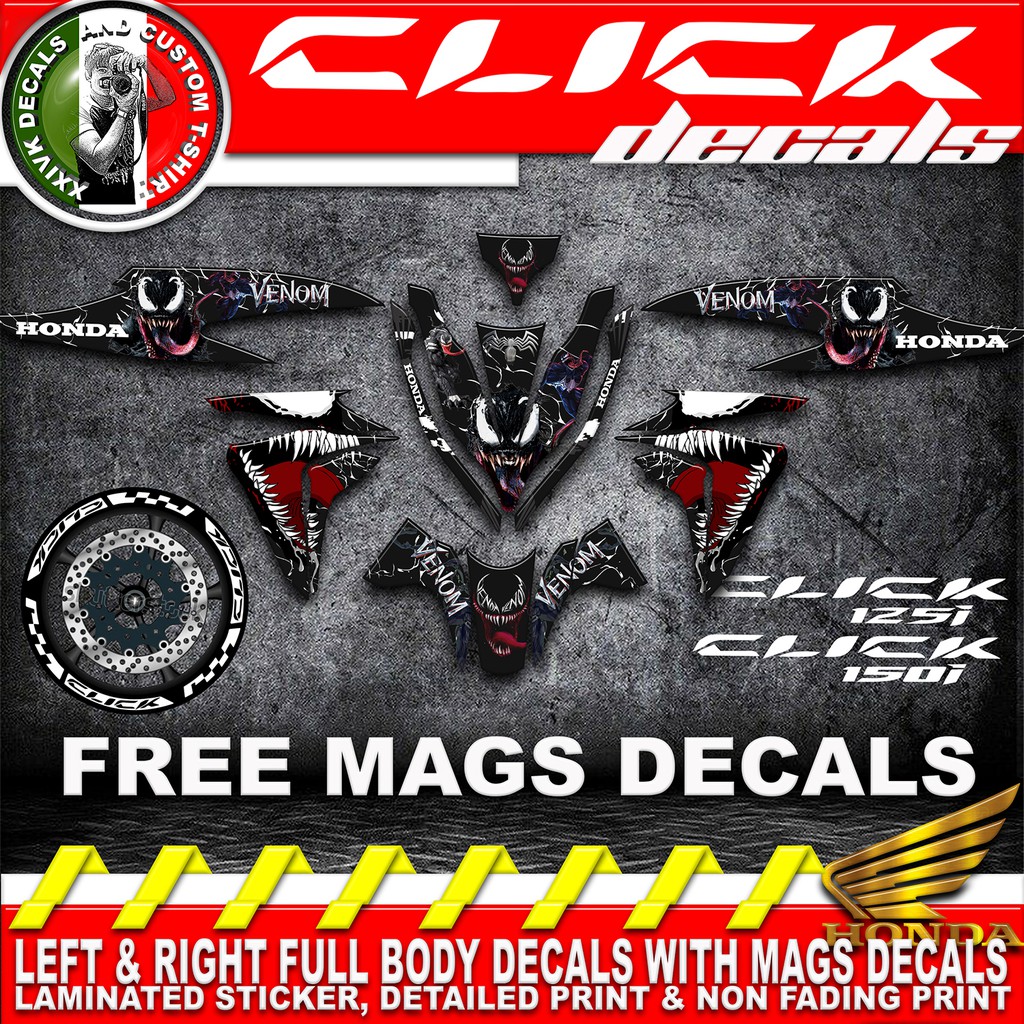 Honda Click 125i & 150i Decals stickers | Shopee Philippines