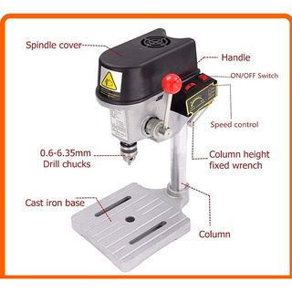 JOUSTMAX 1/4" Heavy duty Mini Bench Drill Machine Drilling Gerudi Meja ...