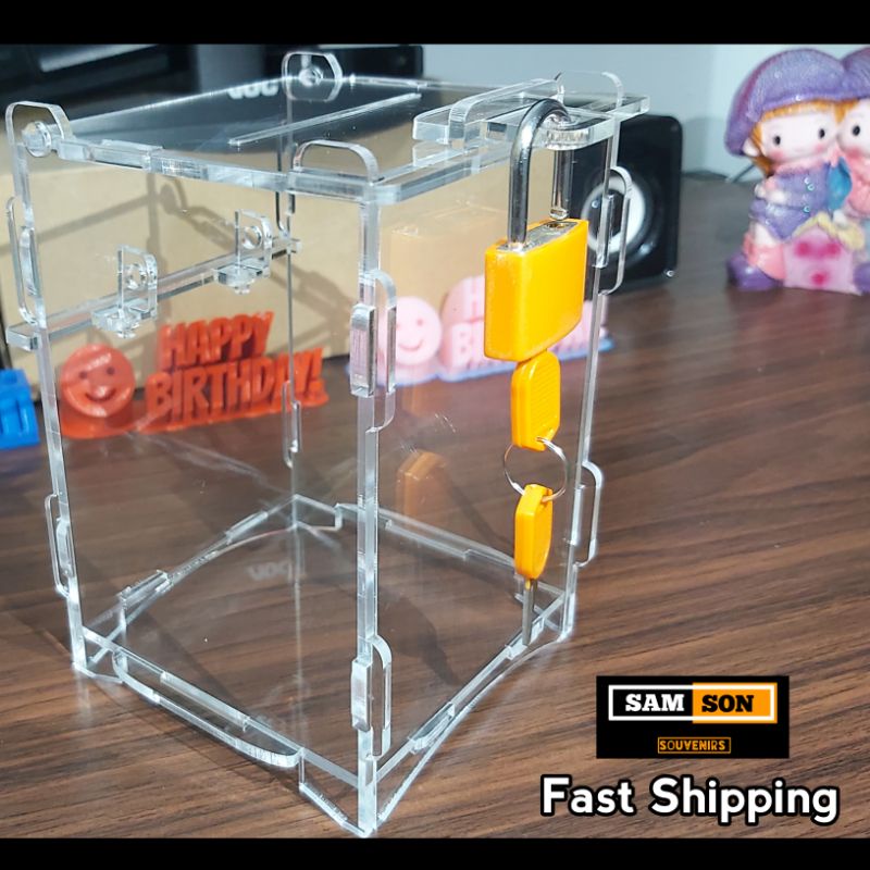 Alkansya or Tip Box 2022 Model Customized/ship agad | Shopee Philippines