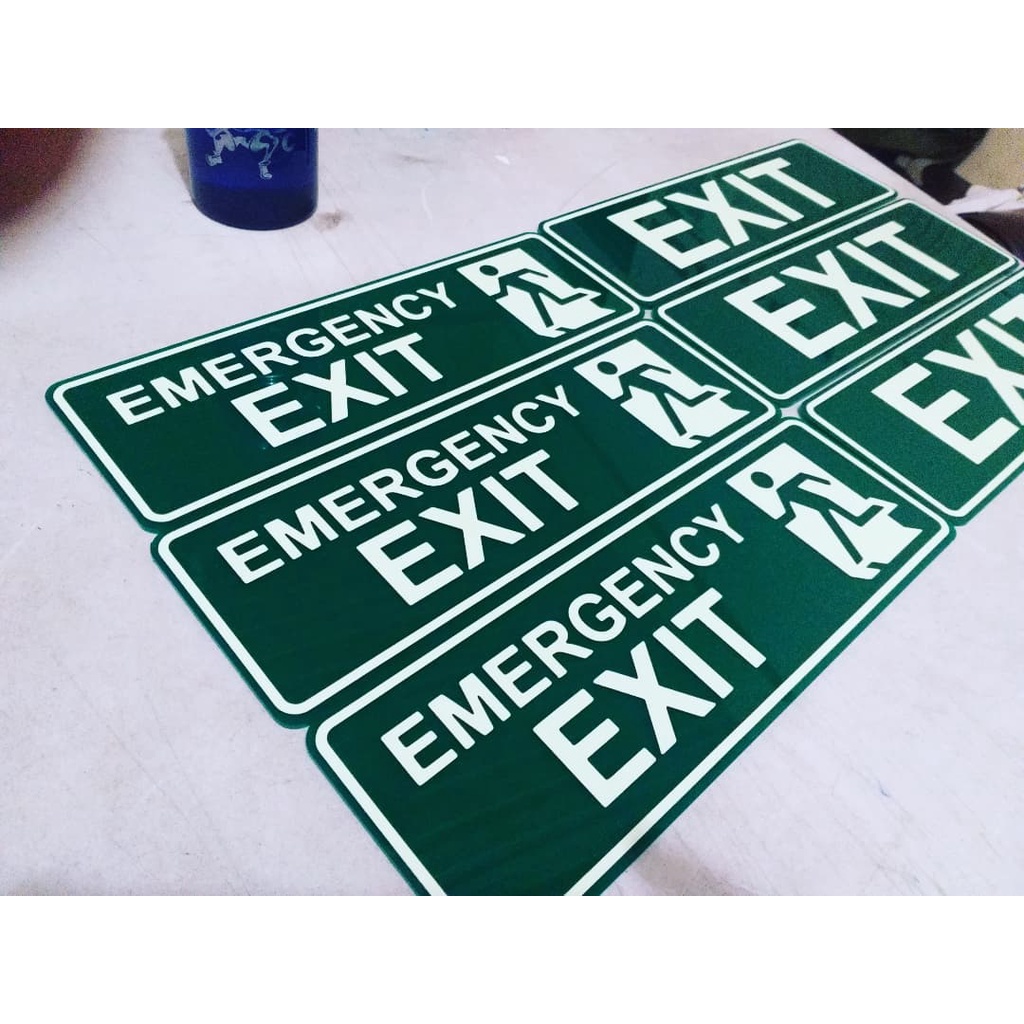Luminous Emergency Exit Sign | Shopee Philippines
