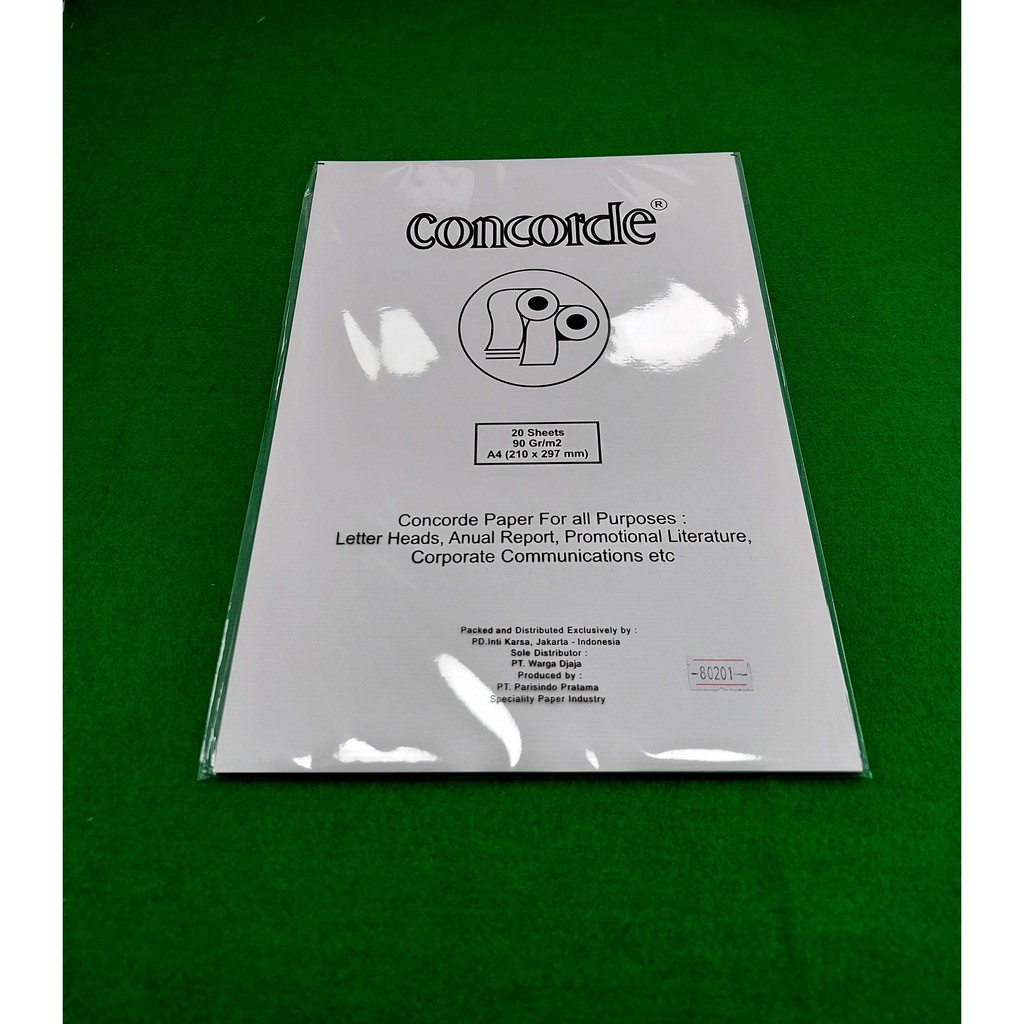 A4 Concorde Paper 90 gr Contents 20 Sheets | Shopee Philippines