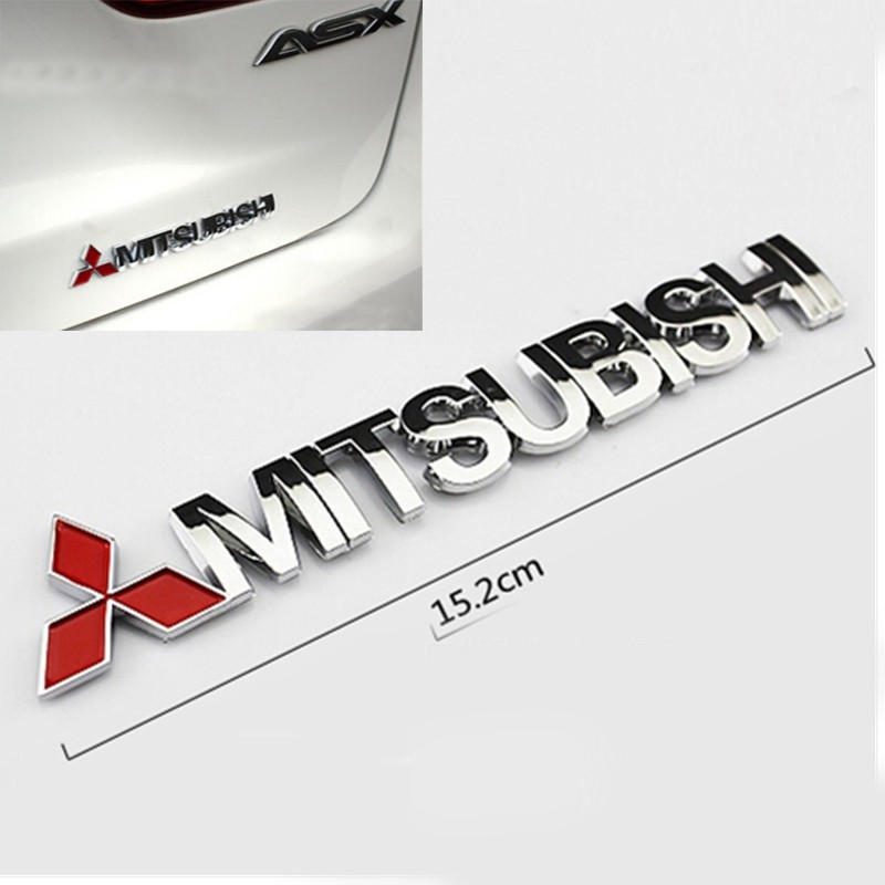 Mitsubishi Stick-On Emblem Decal Badge Sticker | Shopee Philippines