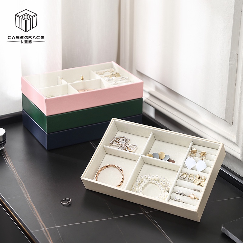 Casegrace Jewelry box Tray Desktop Drawer Jewellery Accessories Earring ...