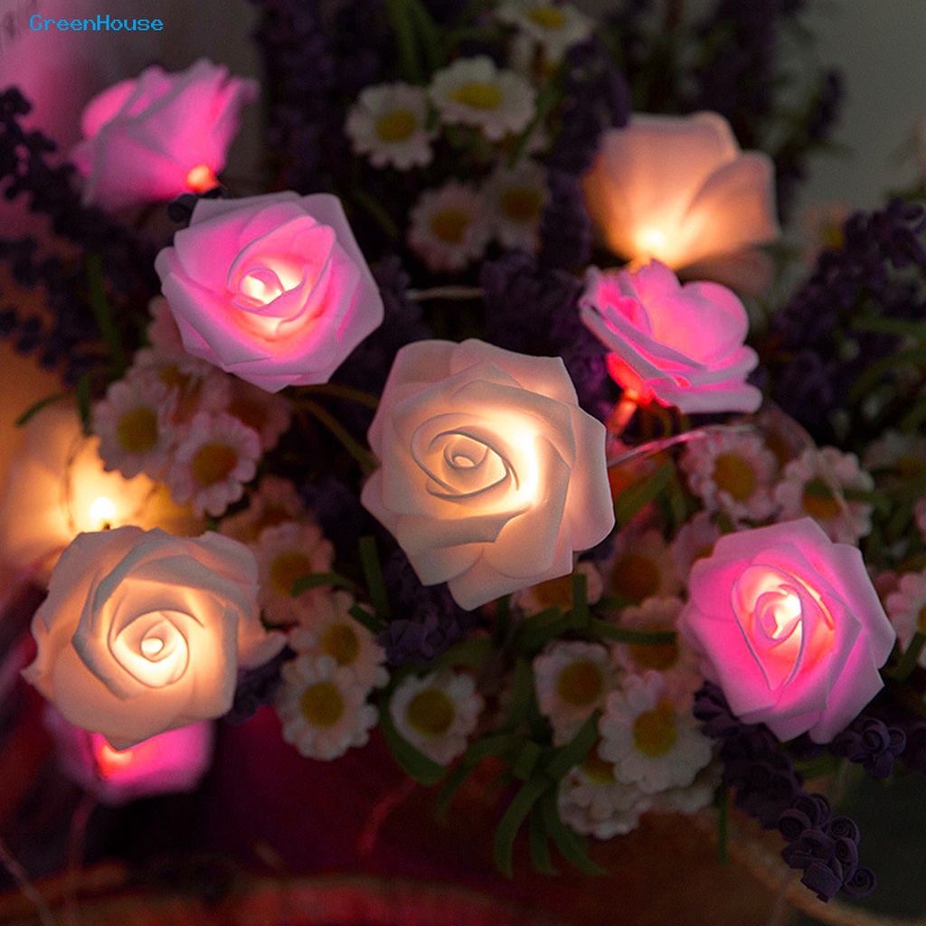 GreenHouse Battery Operated Fairy Light LED Romantic Rose Fairy Light ...