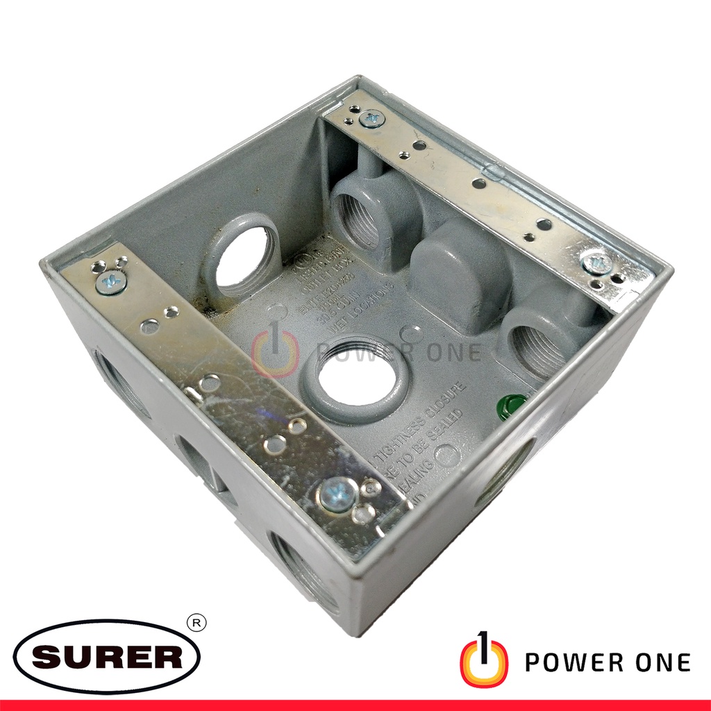Surer 1157 2 Gang Utility Box, Seven 3/4" Holes | Shopee Philippines