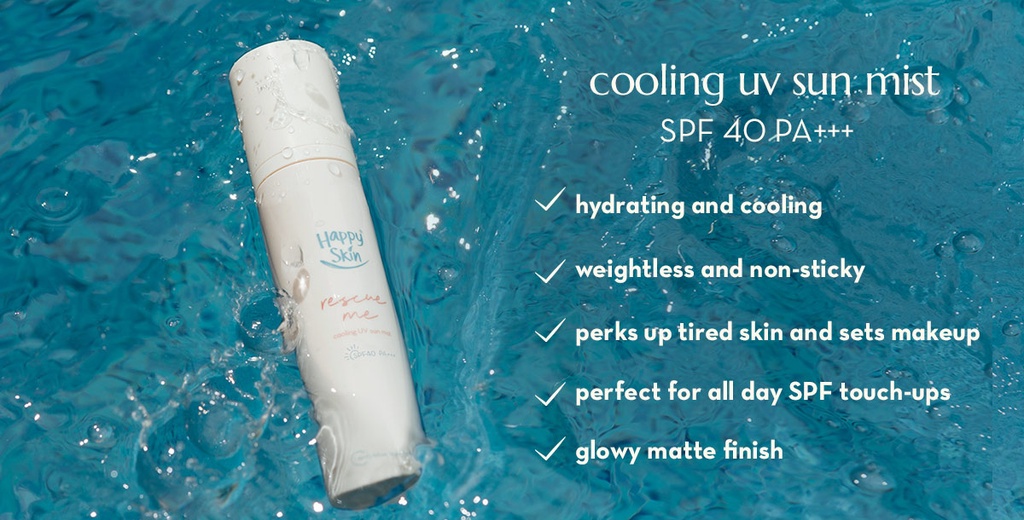 Happy Skin Rescue Me Cooling UV Sun Mist SPF40 PA+++ | Shopee Philippines
