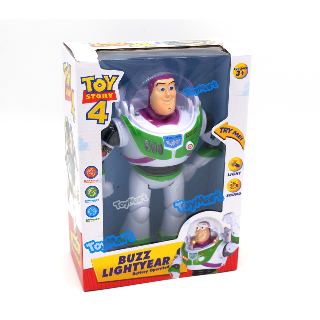 Buzz Lightyear Multifunctional Walking Robotic Figure Light Sound ...