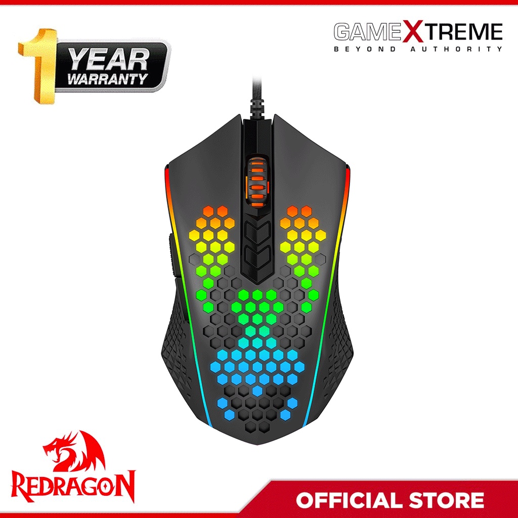 Redragon MEMEANLION HONEYCOMB RGB Wired Gaming Mouse (M809-K) | Shopee ...
