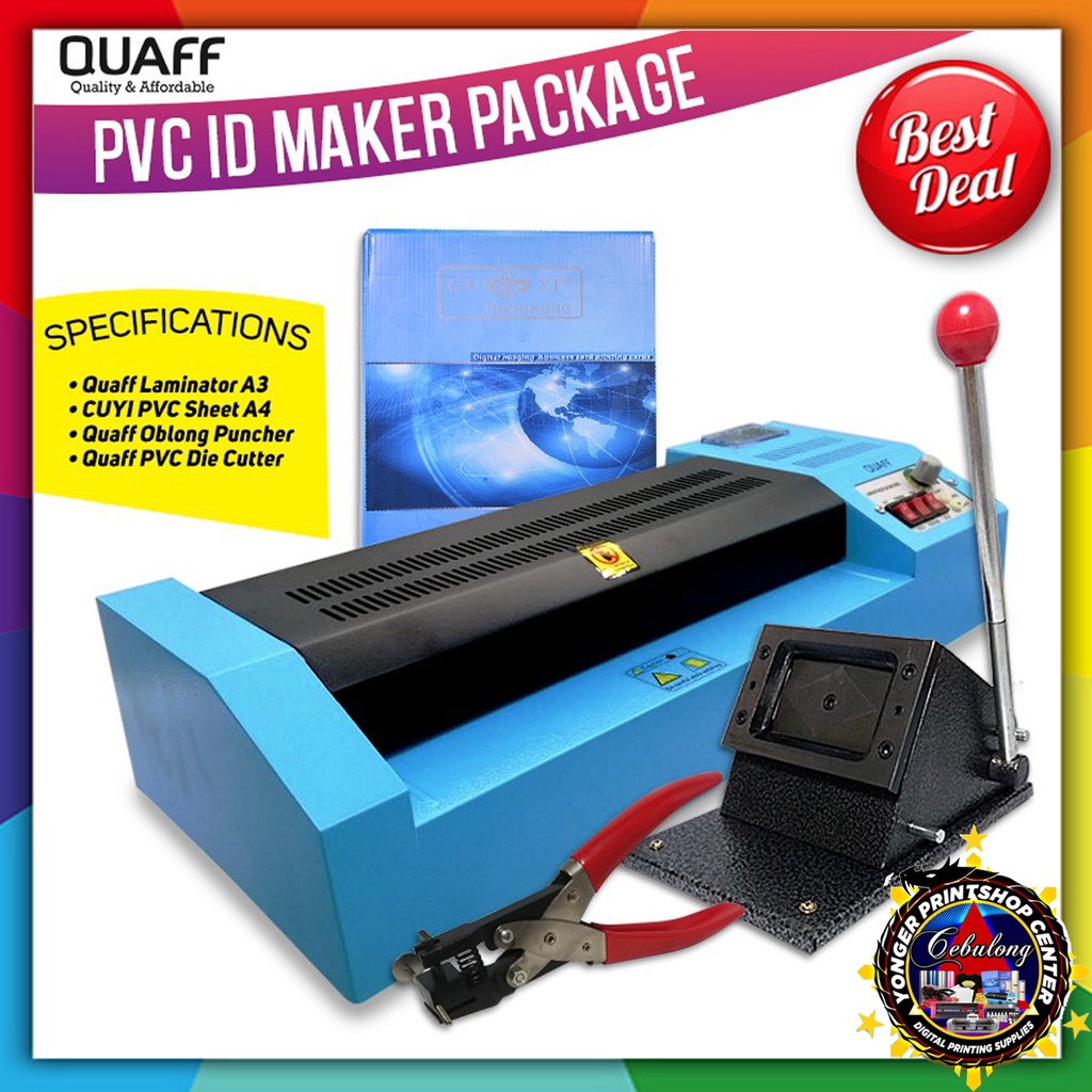 1 UNIT PVC ID MAKER PACKAGE SET (LAMINATOR/PVC DIE CUTTER/PUNCHER/PVC ...