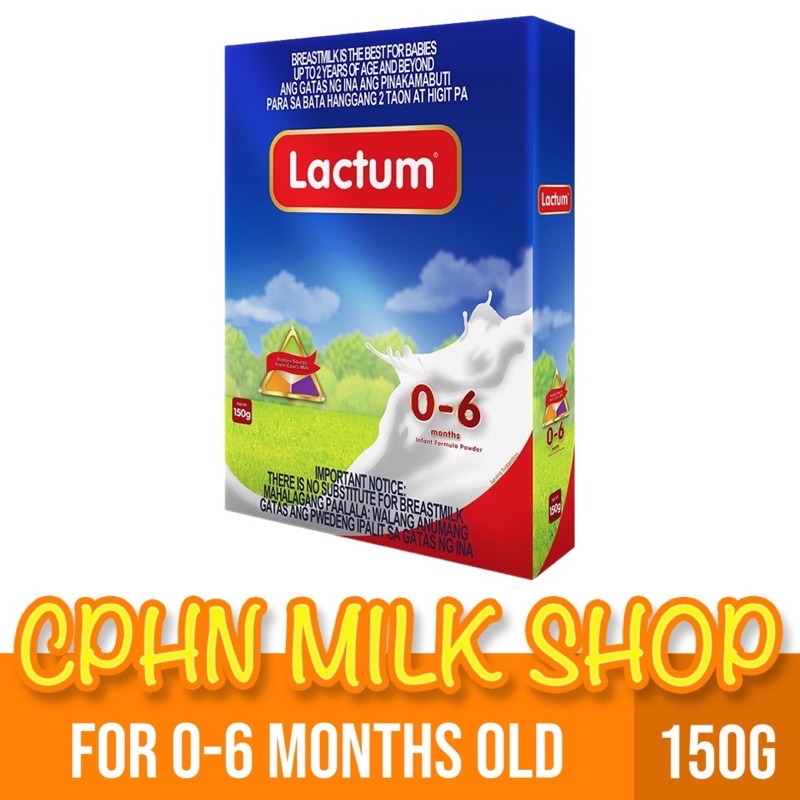 Lactum for 0-6 Months Old 150g Infant Formula | Shopee Philippines