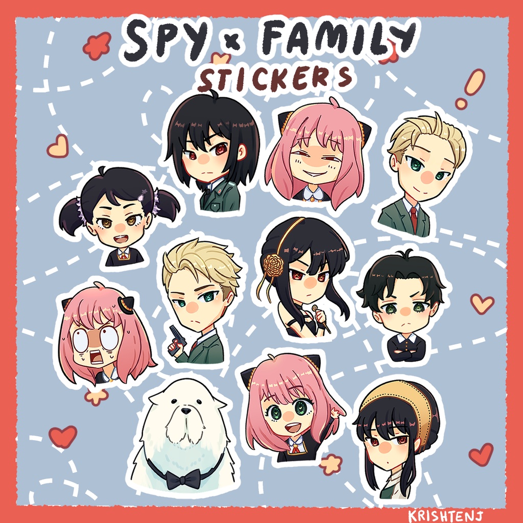 Spy x Family Matte Vinyl Stickers : Krishten | Shopee Philippines
