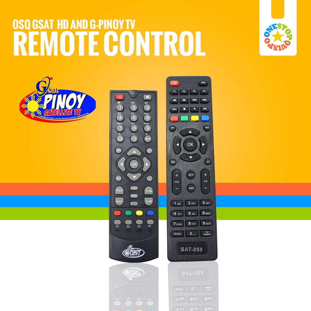 OSQ GSAT HD and Gsat Pinoy Gpinoy TV Box Remote Control | Shopee ...
