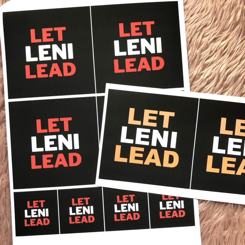 Let Leni Lead Stickers | Shopee Philippines
