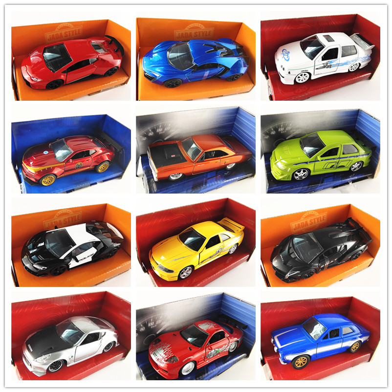 Genuine boxed JADA Jiada 1:32 Lamborghini police car Mitsubishi Lancer ...