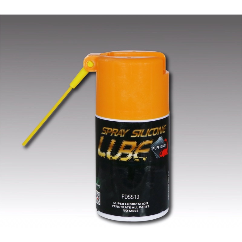 puff dino silicone silicon oil spray lubricant lube 130 ml | Shopee ...
