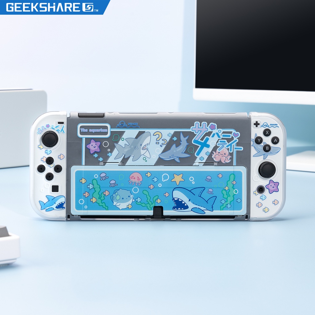 Geekshare Nintendo Switch Oled Baby Shark Protective Case Hard Shell ...