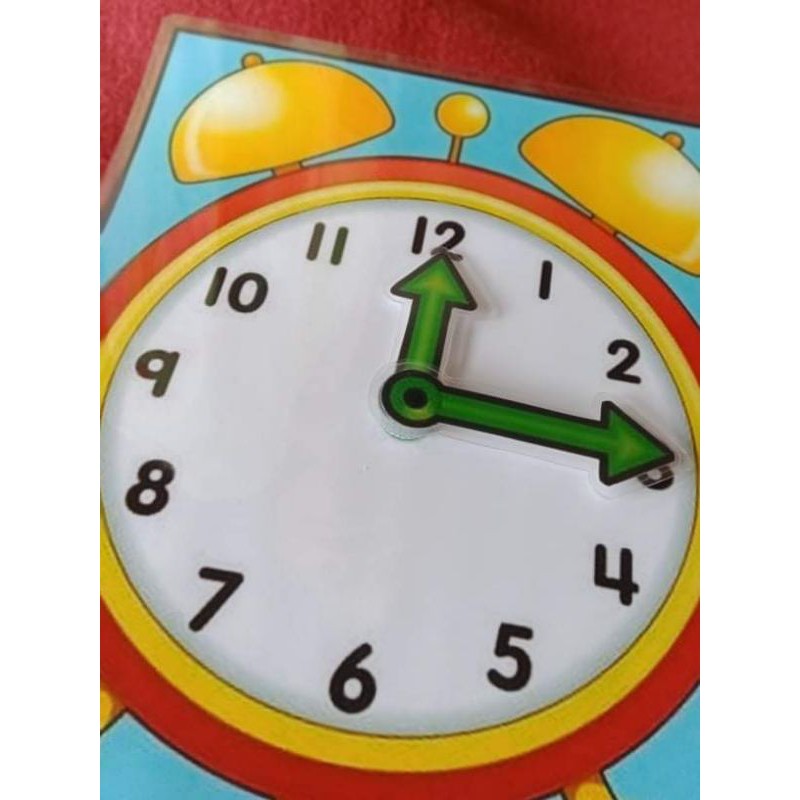 Learning Time Clock for Kids- laminated | Shopee Philippines