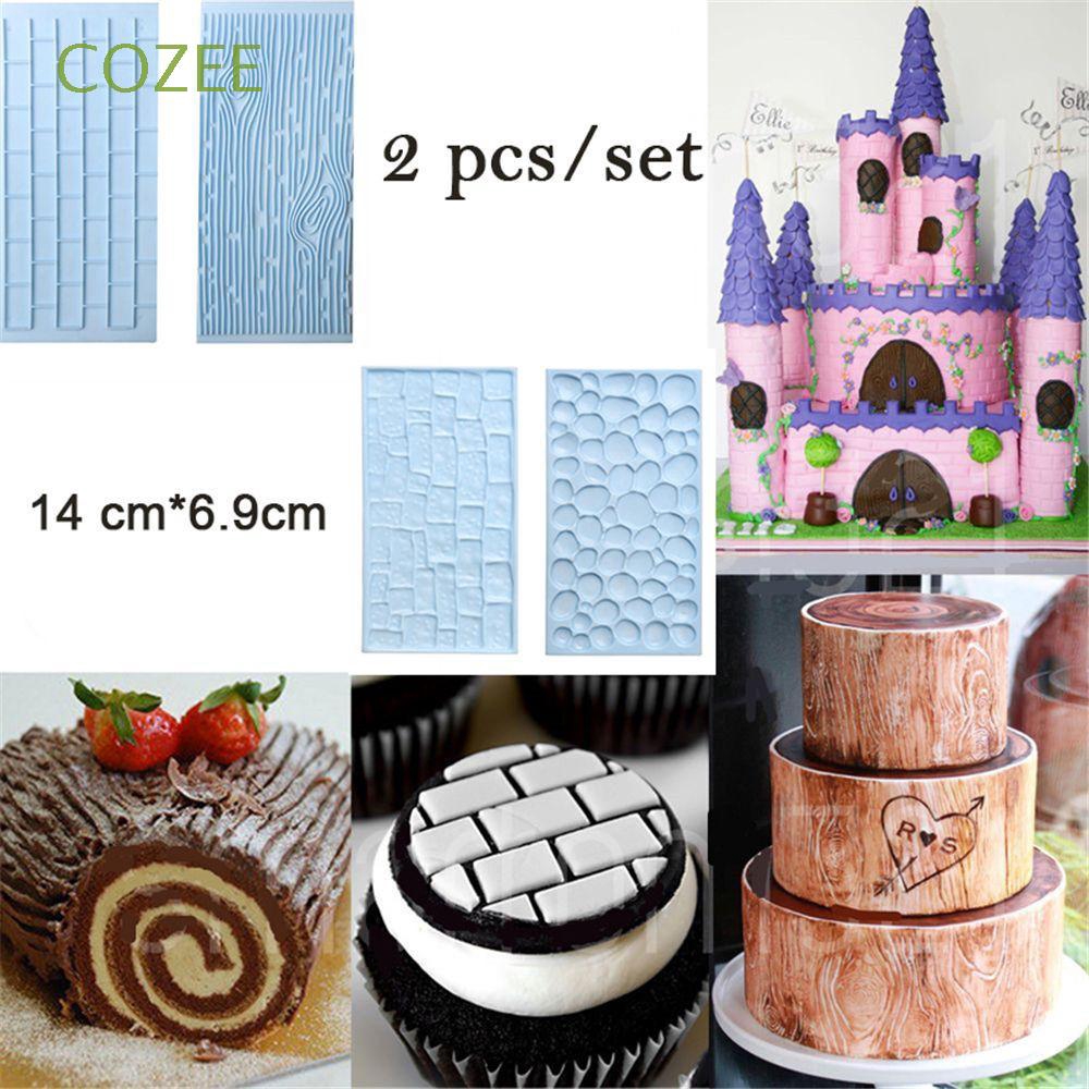 2 Pcs/set Brick Wall Baking Mold Fondant Cake Mould | Shopee Philippines