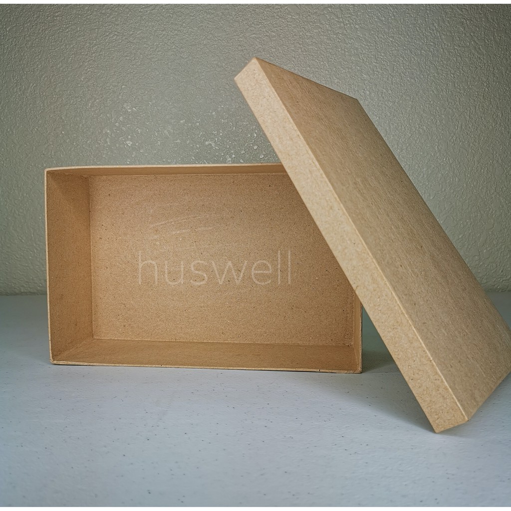 BROWN KRAFT RECTANGULAR HARD BOX 11x7x3.5 inches | Shopee Philippines