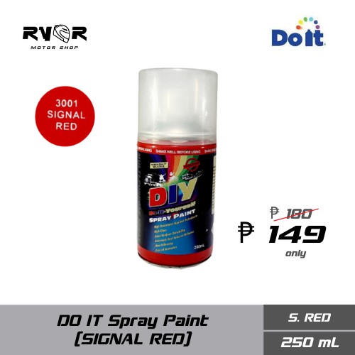 DO IT Spray Paint Signal Red 250 mL | Shopee Philippines