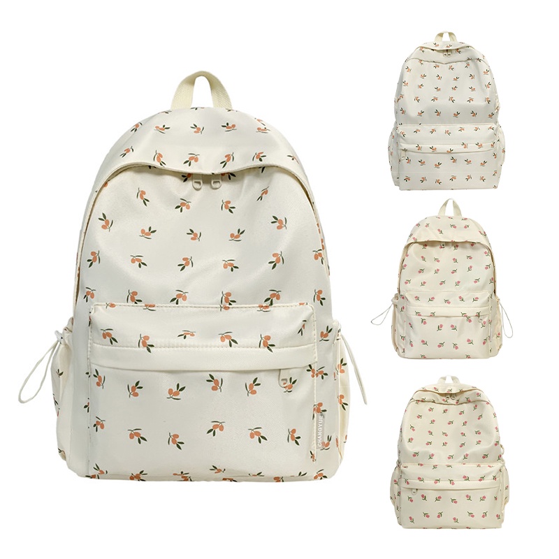 Lemon Kitten Summer Simple Women Backpack Kawaii Pendant School Bag For ...