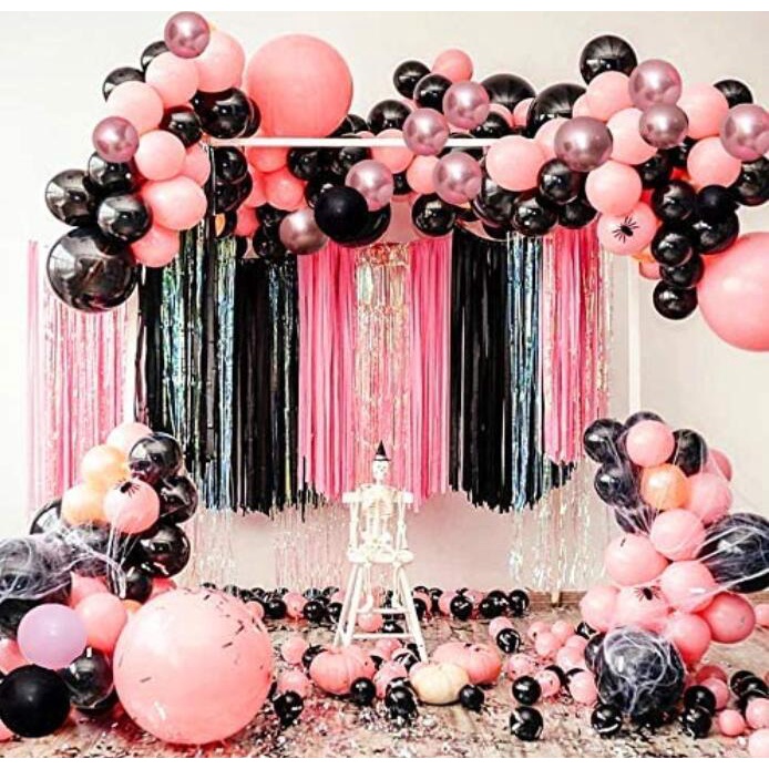 95 Pieces Black Pink Balloon arch Garland Kit Rose Gold Metallic ...