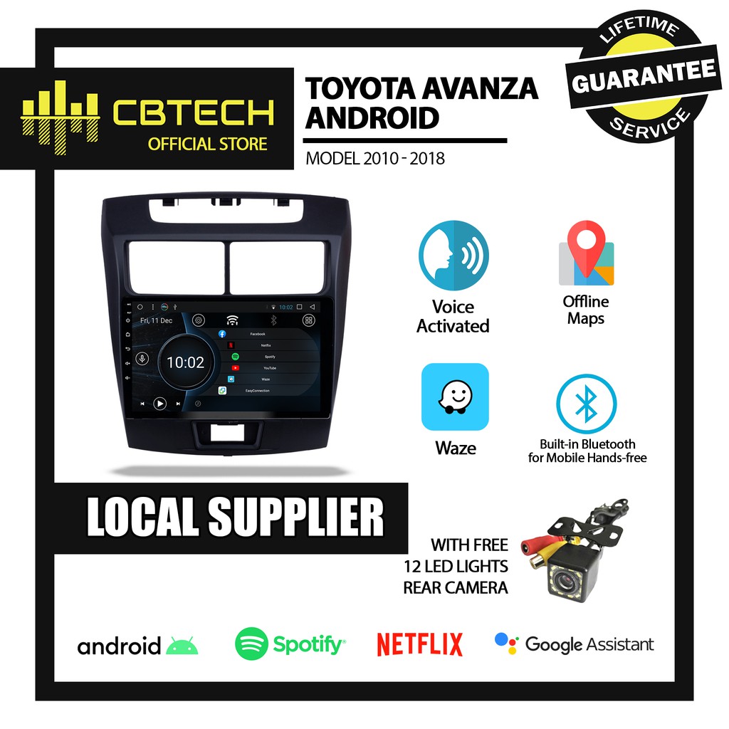 CBTECH 9-inch Car Android Head Unit for Toyota Avanza 2010 2011 2012 ...