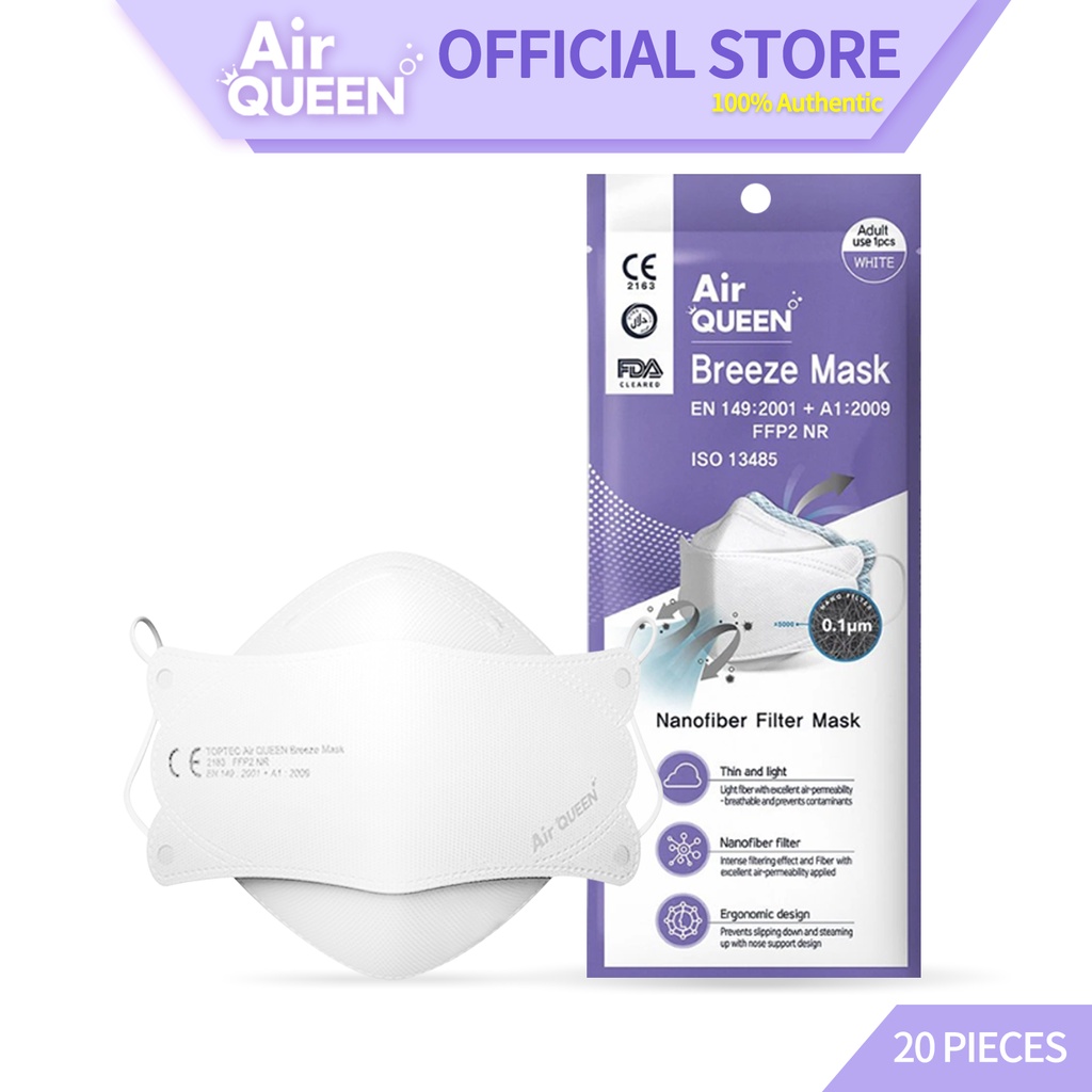 20pcs Air Queen Breeze Nano Fiber (White) | Shopee Philippines