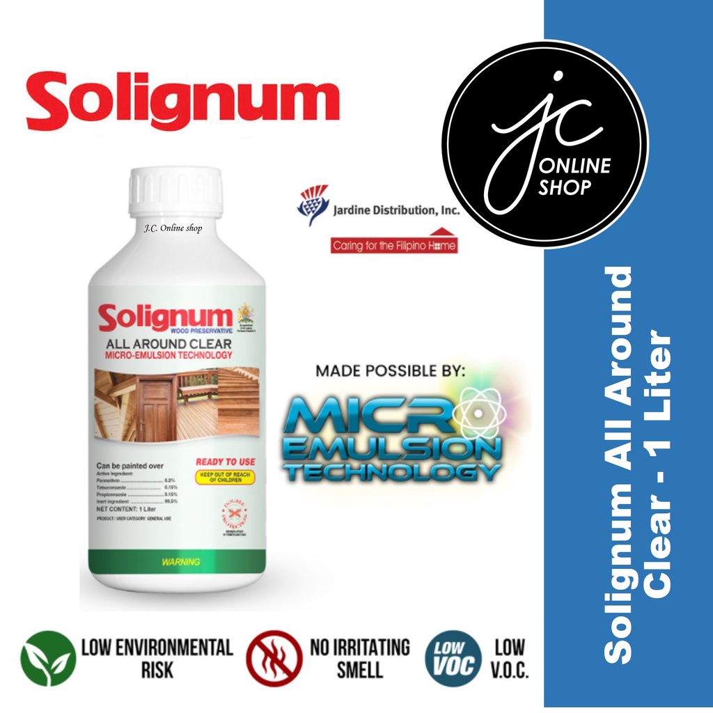 Solignum All Around Clear - 1 Liter | Shopee Philippines