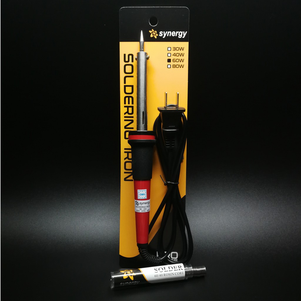Synergy Soldering Iron 60 Watts with Rosin Core Solder (SSI-060) PRO ...