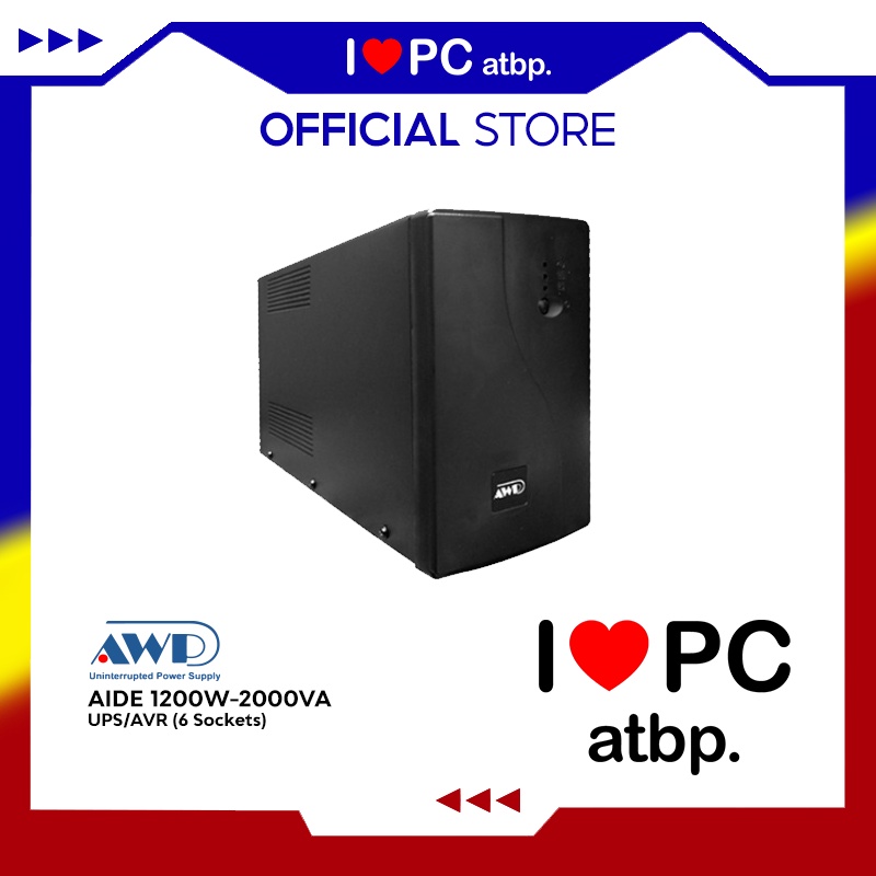 AWP Aide 1200W-2000VA UPS/AVR (6 Sockets) | Shopee Philippines