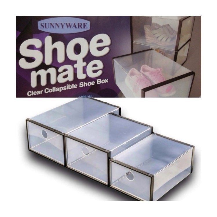 Shoemate Collapsible Shoe Box [ALL SIZES] | Shopee Philippines