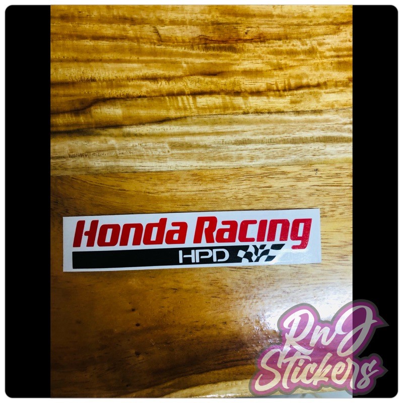 Honda Racing HPD Diecut / Machine Cut Vinyl Decal Car Stickers - 1pc ...