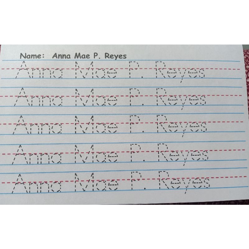 Personalized Name Tracing Pad Alphabet And Numbers Shopee Philippines
