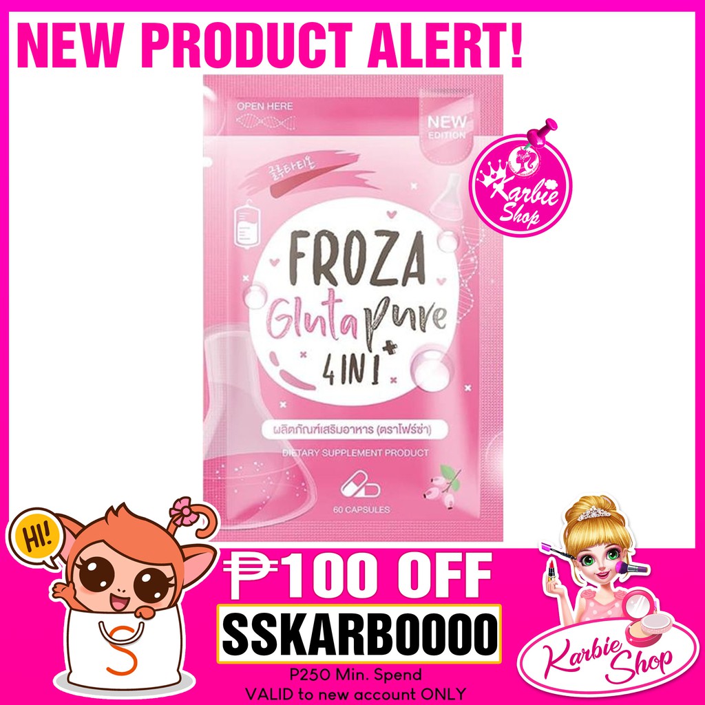 Orig FROZA GLUTA PURE CAPSULE 4IN1 60 CAPSULE | Shopee Philippines