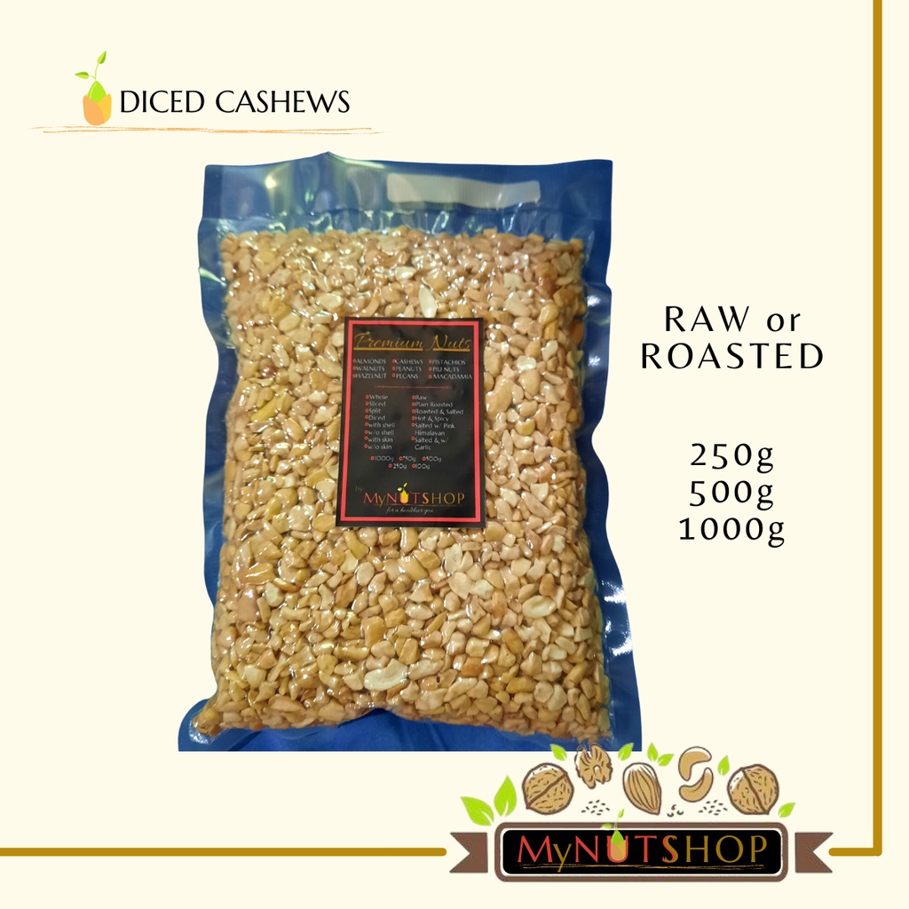 DICED CASHEW NUTS (Durog na kasoy) I available in 1000g & 500g I great ...