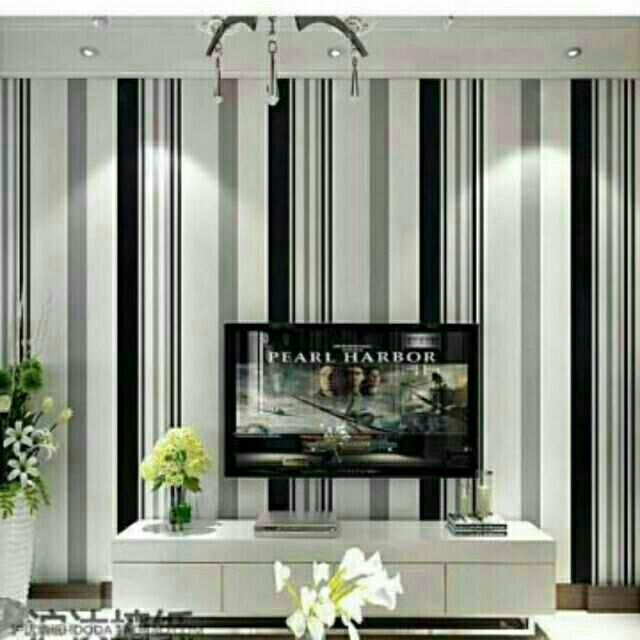 Super shop New stripe self adhesive wallpaper sticker 45cm wide and 10m ...