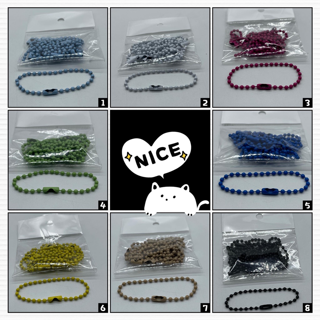 Colorful short bead chain (Length 12cm) | Shopee Philippines