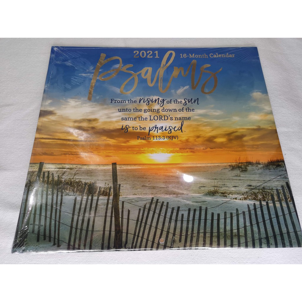 Bible Verse 2021 Calendar (16 Month Calendar) | Shopee Philippines