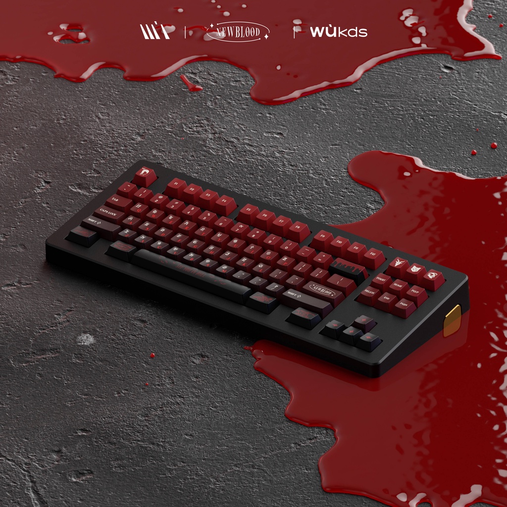 WUKDS NEW BLOOD Keycaps 150 Keys PBT Dye-Sublimation Keycaps Cherry ...