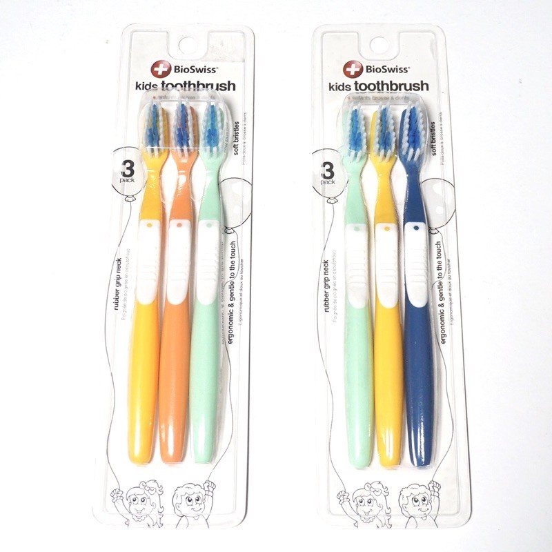 BioSwiss Kids Toothbrush (3 cts/pack) | Shopee Philippines