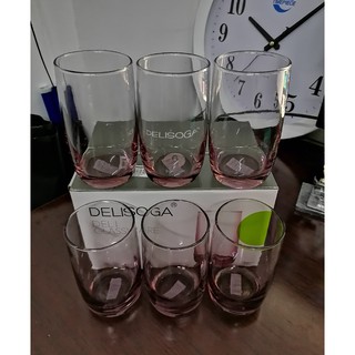 Delisoga Deli Glassware Drinking Set 6pcs 280mL 10cm ES5303P | Shopee ...