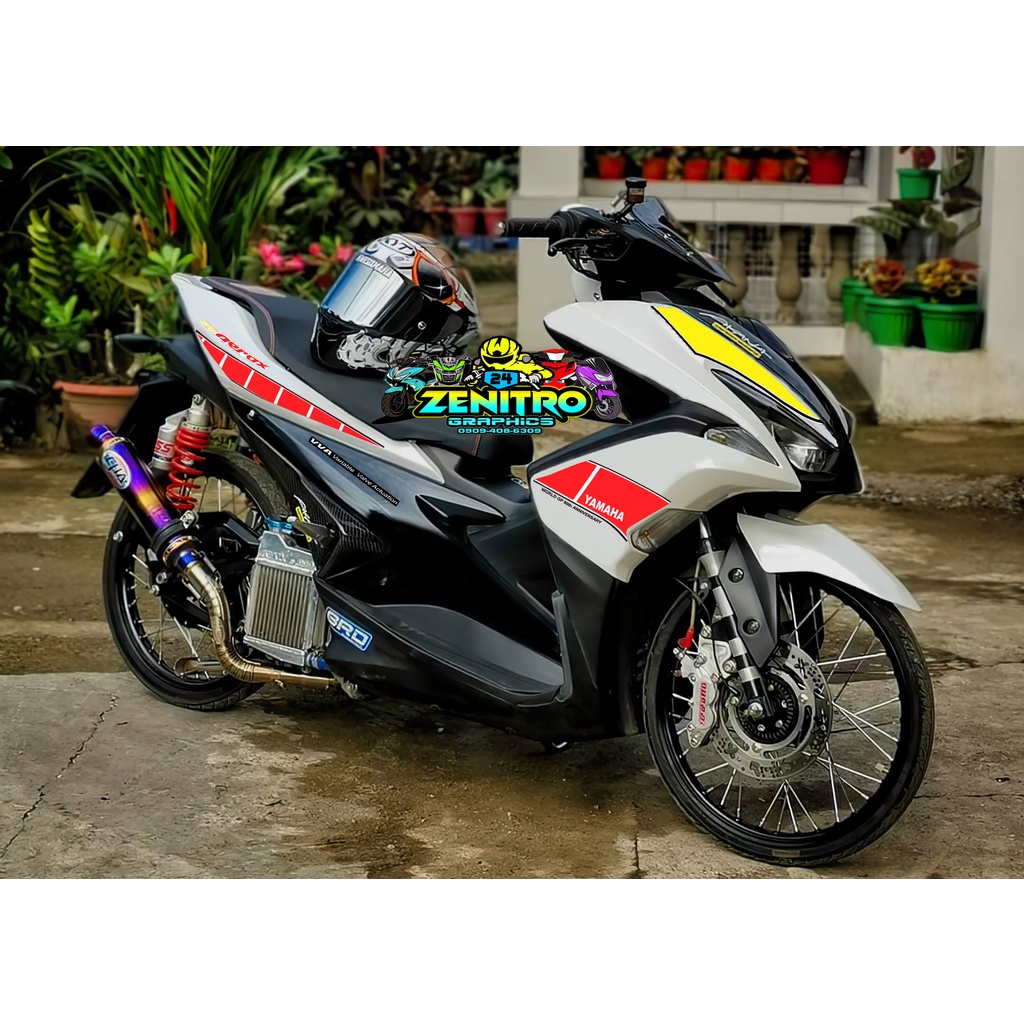 YAMAHA 60th ANNIVERSARY DECALS FOR AEROX V1 | Shopee Philippines